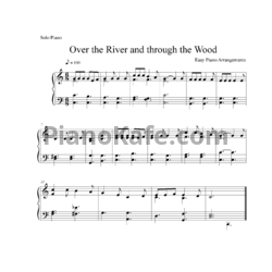 НОТЫ Over the river and through the woods - ноты для фортепиано — PianoKafe